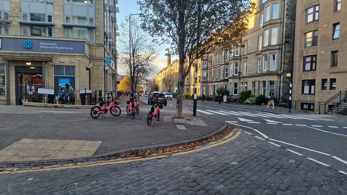 Bike hire expansion to Leith and calls for uncluttered pavements ...